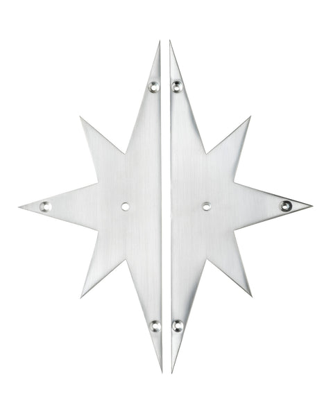 Pair of Star Backplates, Brushed Nickel – MG&Co.