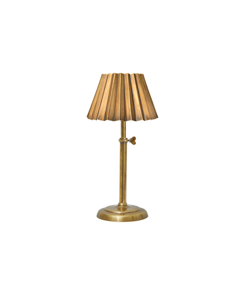 Adjustable Brass Lamp, Small Shade – MATILDA GOAD & CO.